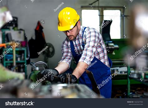 Millingmachine Operator Works Lathe Stock Photo 1322327765 Shutterstock