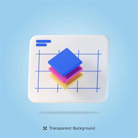Premium Psd Layer Chart 3d Icon Illustration