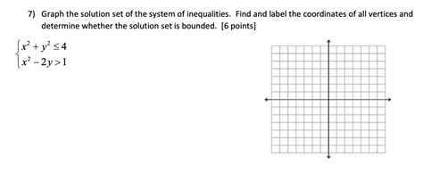Solved 7 Graph The Solution Set Of The System Of Chegg Com