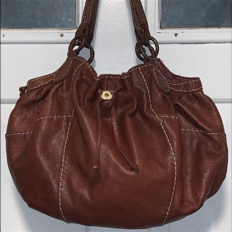 Lucky Brand Vtg Leather Hobo Shoulder Bag Gem