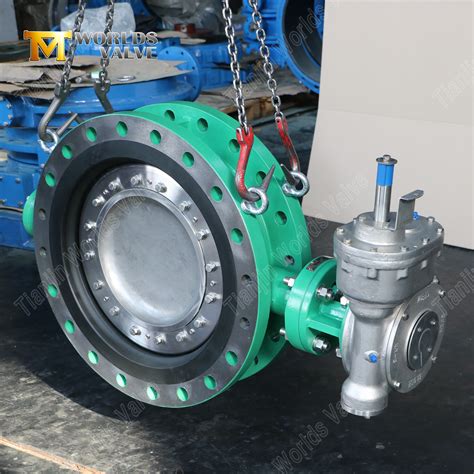 Double Offset Dual Phase Steel Butterfly Valve With Ebonite Seat Oem