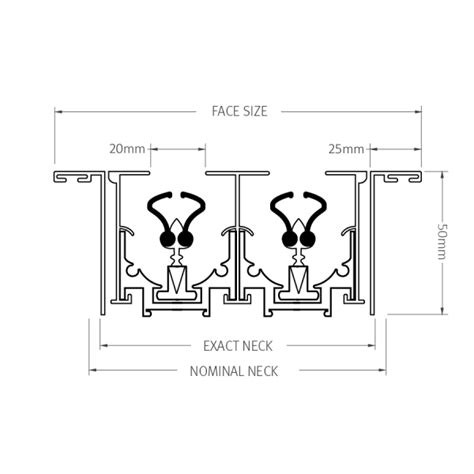 Removable Core 20 Mm 2 And 3 Slot Linear Diffusers Qae