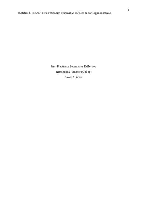 Summative Reflection Download Free Pdf Music Education Teachers