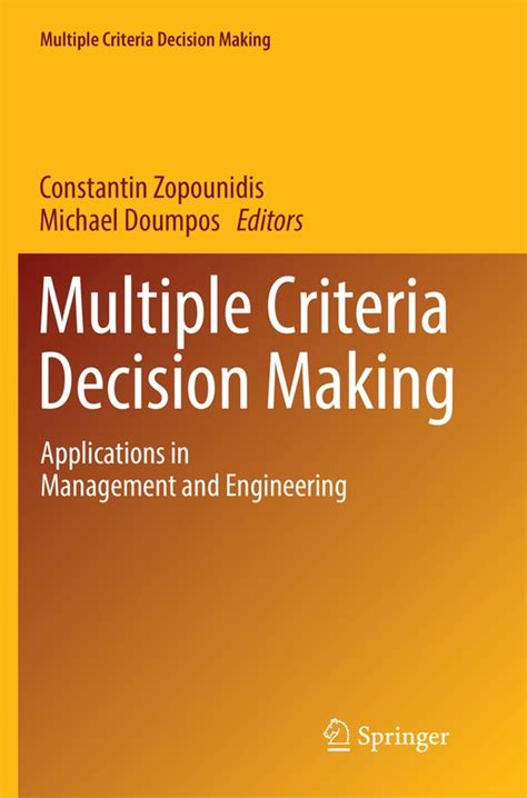 Multiple Criteria Decision Making Multiple Criteria Decision Making Zopounidis Bol