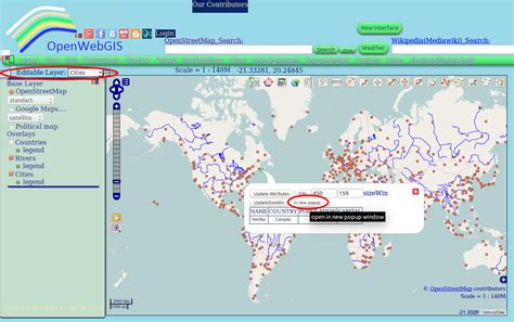 OpenWebGIS Is Free Online GIS Customizing Of OpenWebGIS Interface To Create Your Own Workspace