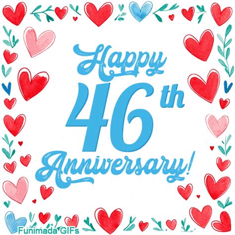 Sweet 46th Anniversary Wishes Romantic Animated Ecard Download On