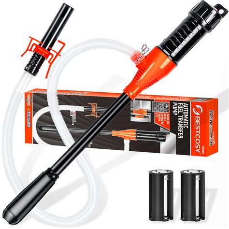 Portable Transfer Pump Battery Operated Electric Siphon Pump For Gas Fuel