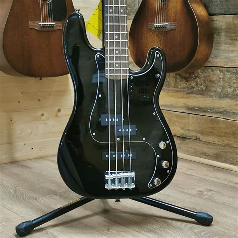 Squier Affinity Pj Bass Maple Fingerboard Black Reverb