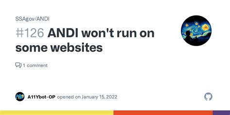 Andi Wont Run On Some Websites · Issue 126 · Ssagovandi · Github