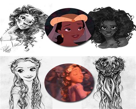 Disney Princess Hair Drawings Tumblr