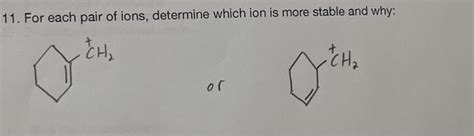 Solved For Each Pair Of Ions Determine Which Ion Is More Chegg Com