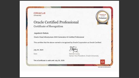 Oraclecloud Generativeai Certification Cloudcomputing Aiprofessional Oci