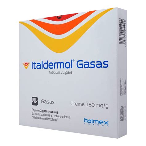 Italdermol Gasas 4 G 3 Sobres Farmacia Coyoacán