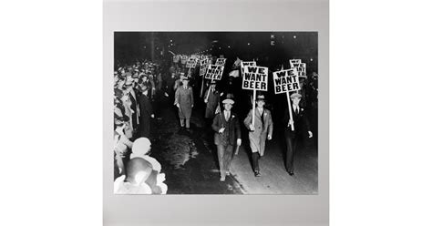 We Want Beer Prohibition Protest 1931 Vintage Poster Zazzle