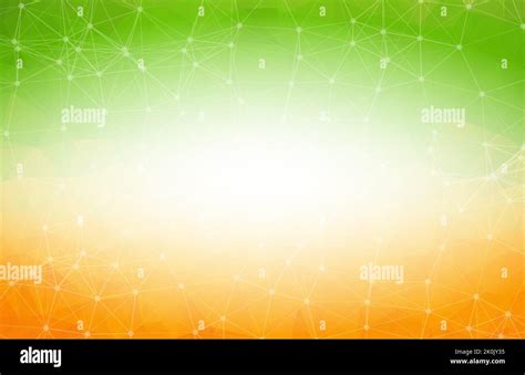 Geometric Green Yellow Polygonal Background Molecule And Communication Connected Lines With