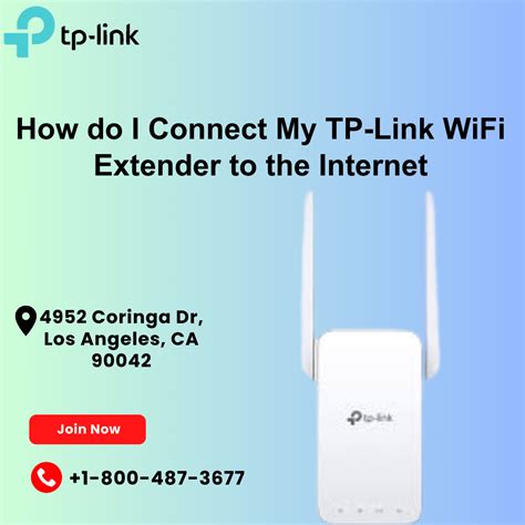 how do i connect my tp link wifi extender to the internet 1 800 487