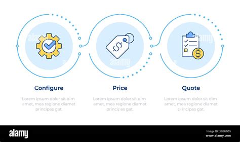 Cpq Process Infographic 3 Steps Stock Vector Image And Art Alamy