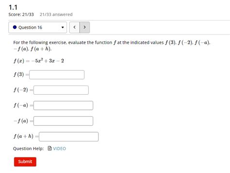 Solved For The Following Exercise Evaluate The Function F Chegg Com