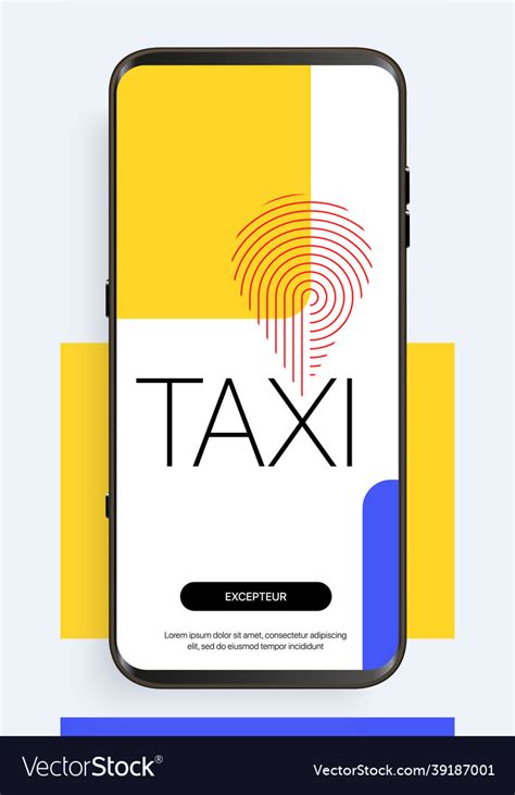 Design Of The Mobile Application Ui Ux Gui From Vector Image