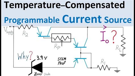 Temperature Compensated Programmable Current Source Circuit Design With Zener Diode Bjt