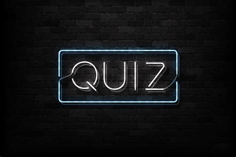 현실적인 벡터 고립 장식과 벽 바탕에 취재에 대 한 퀴즈 로고의 네온 사인 Led 조명에 대한 스톡 벡터 아트 및 기타 이미지 Led 조명 검은색 경쟁 Istock