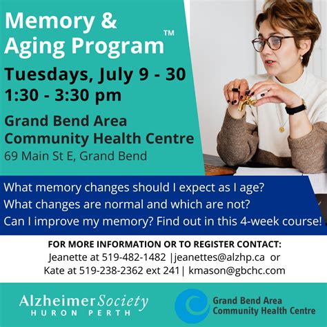 Memory Aging Program Grand Bend Area Community Health Centre