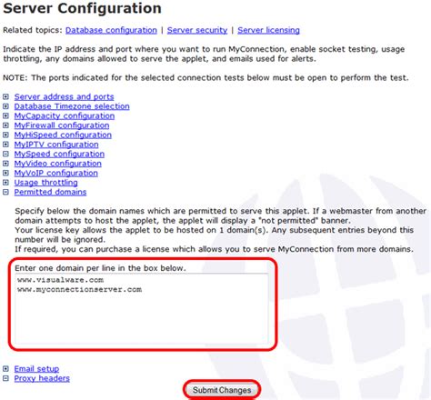 MyConnection Server Tutorials Adding A Permitted Domain
