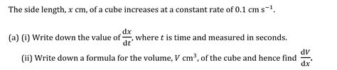 Further Applications Of Differentiation Edexcel International A Level Maths Pure Exam