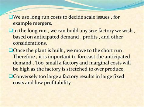 Cost Output Relationship Pptx
