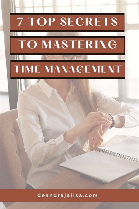 Secrets To Mastering Time Management Artofit