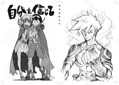 Nia Teppelin Simon Kamina And Boota Tengen Toppa Gurren Lagann