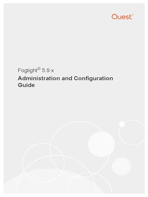 Foglight 59x Adminandconfigguide Pdf Proxy Server Command Line