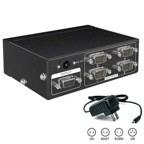 Jual Rs232 Splitter Bidirectional 4 Port Serial Splitter Db9 Sharing Hub Jakarta Selatan
