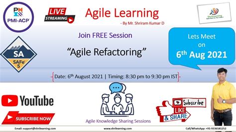 Agile Refactoring Agile Session Shrilearning Youtube