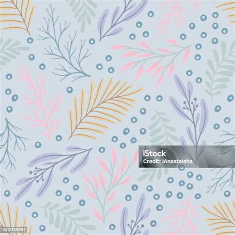 꽃 이음새가 없는 패턴 종이 커버 직물 실내 장식을위한 벡터 디자인 계절에 대한 스톡 벡터 아트 및 기타 이미지 계절 기하 도형 꽃 식물 Istock