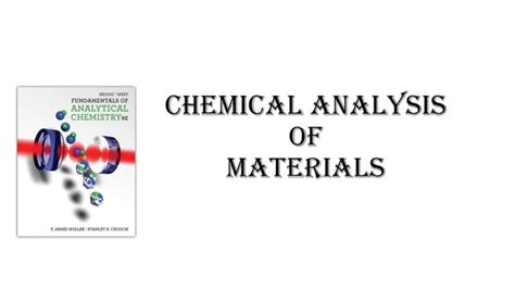 Chemical Analysis Of Materialspdf