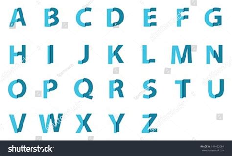 Set English Alphabet Stock Vector Royalty Free 141462064 Shutterstock