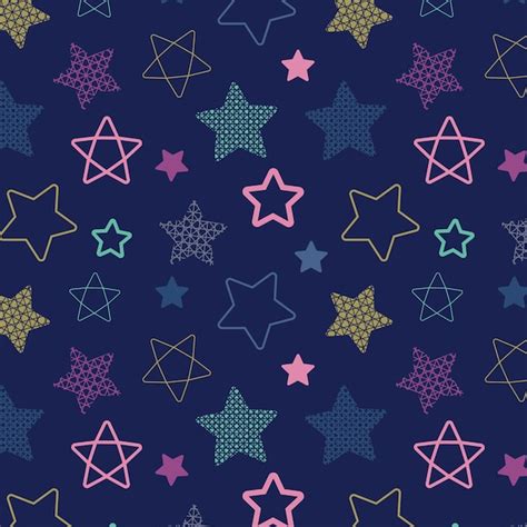 Free Vector Star Pattern Illustration Design Free Vector Star Pattern Illustration Design