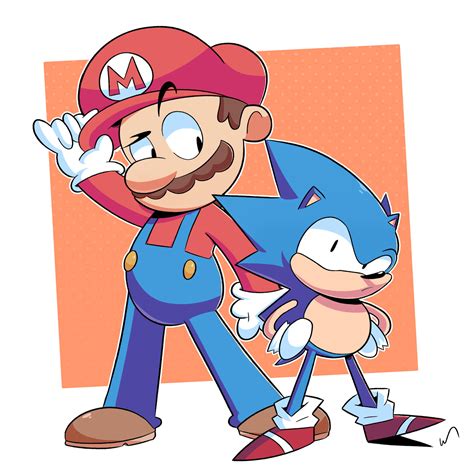 Mario And Sonic By Theblackdude On Deviantart