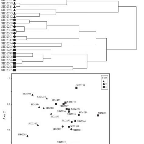 Dendrogram And Ordination Plot Using Nonmetric Multidimensional Scaling Download Scientific