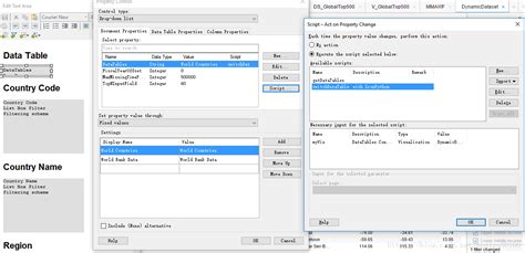 调试经验——spotfire中使用python脚本实现下拉菜单切换数据表（switch Datatable With Python
