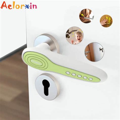 고품질 실리콘 문 손잡이 보호 어린이 아기 안전 어린이 잠금 보안 아기 안전 보호cabinet Locks And Straps Aliexpress