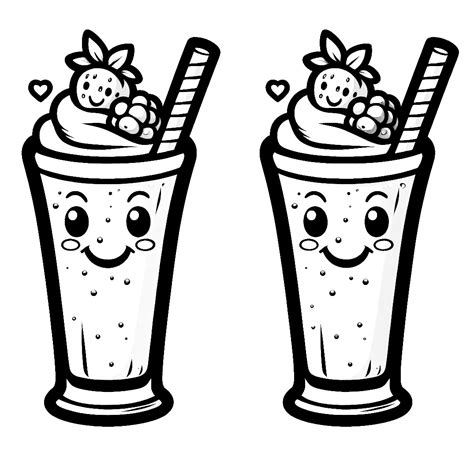 Smoothie Coloring Pages 🥤 24 Free Printable Sheets