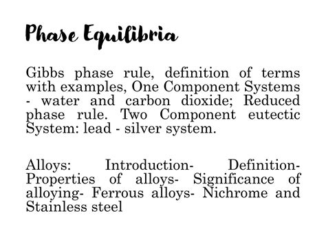 Solution Phase Equilibria Engineering Chemistry Notes Paper Studypool
