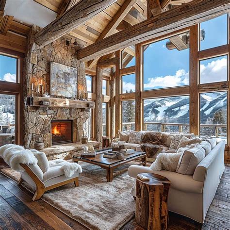 Mountain Log Cabin Interiors