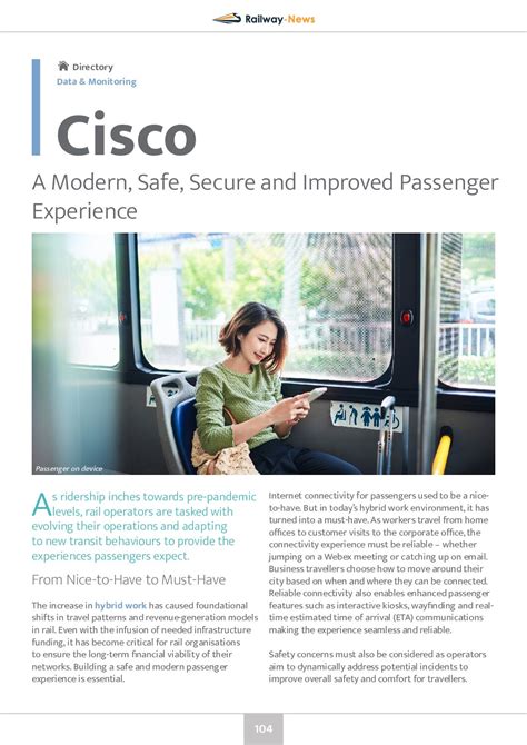 Cisco Iot Solution Brief Connected Mass Transit Railway News