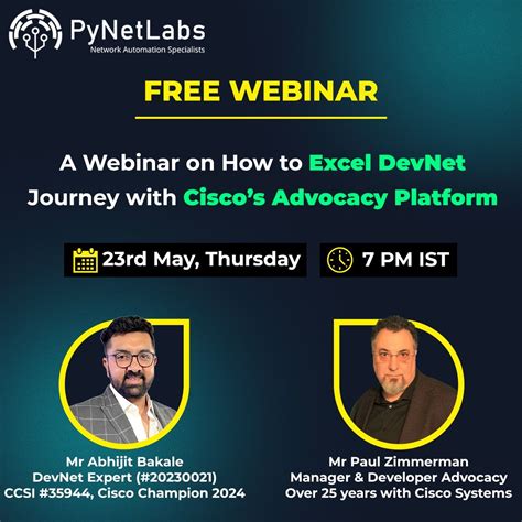 Pynet Labs India On Linkedin Webinar Freewebinar Cisco Advocacy Pynetlabs Itnetworking