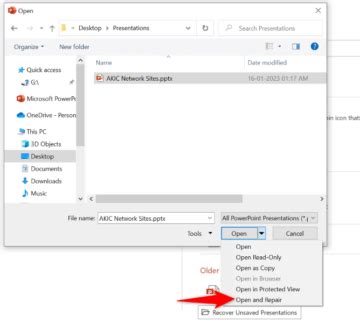 How To Fix The An Error Occurred While PowerPoint Was Saving The File Error