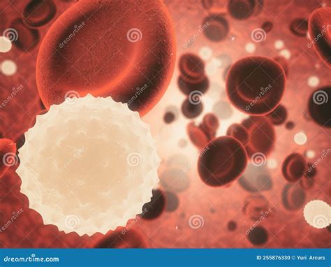 Inside The Human Body Microscopic View Of A Virus Attacking Healthy
