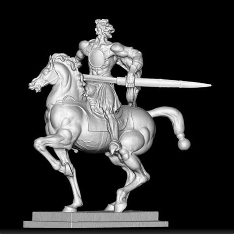 Stl File Giorgi Saakadze Statue Tbilisi Monument Stl Georgian Hero